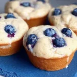 Blueberry Cream Cheese Protein Muffins